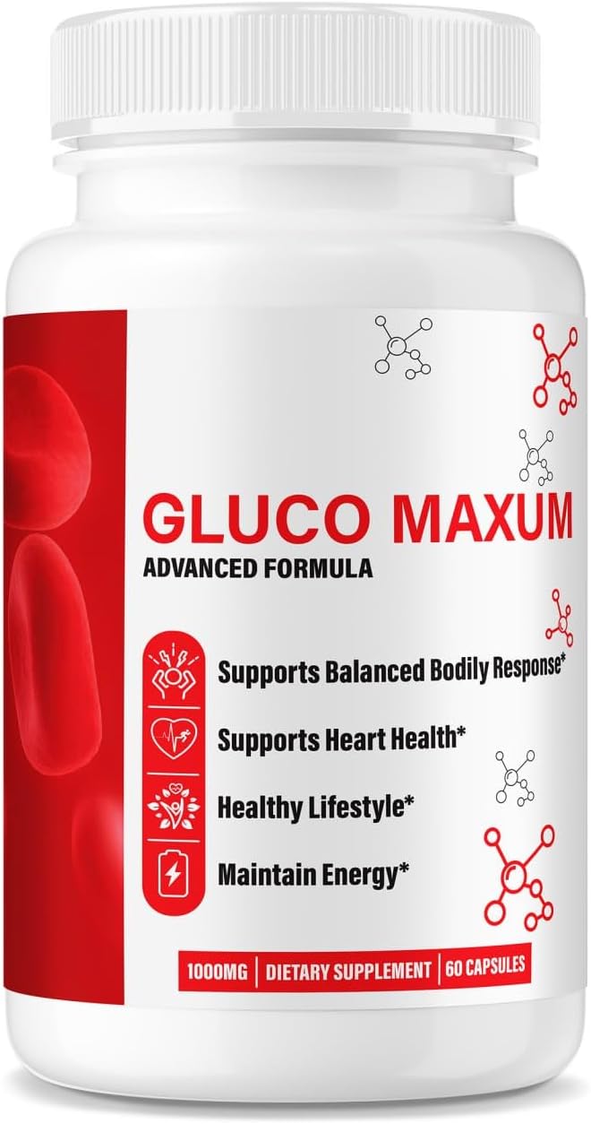 Amazon.com: Gluco Maxum Capsules, Official GlucoMaxum Pills, Premium ...