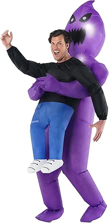 Amazon.com: Morph Ghost Inflatable Costume for Adults, Purple Grim ...