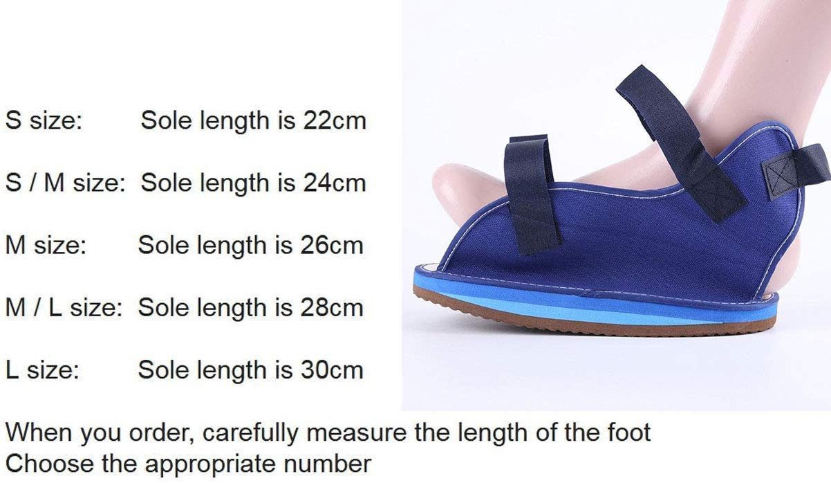 QAZXCV Post-Op Surgery Canvas Rocker Bottom Cast Shoe Post-Op Shoe Cast ...