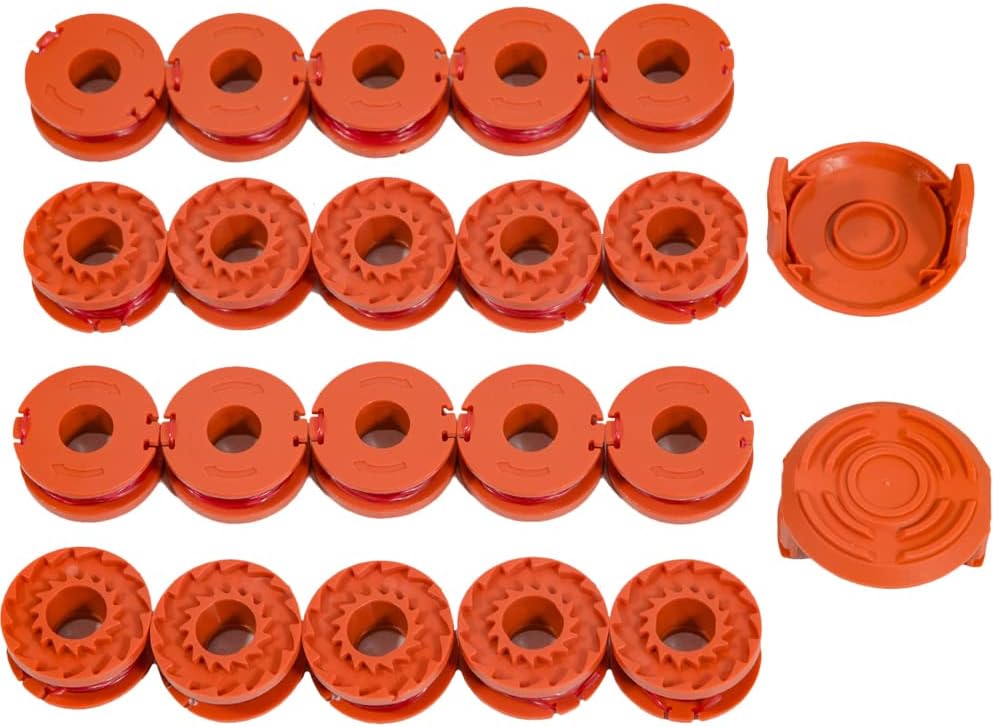 Amazon.com : PaNeTnya 20 Pcs Replacement Spool Line and 2 Spool Cap ...