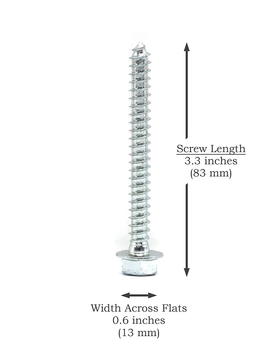 Snapklik.com : THE CIMPLE CO Pitch Pad Kit - Zinc - Grade 5 Steel Lag Bolts