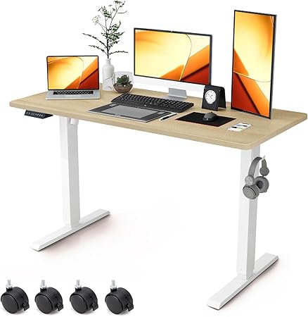 Amazon.com: Win Up Time Standing Desk Adjustable Height- Whole Piece ...