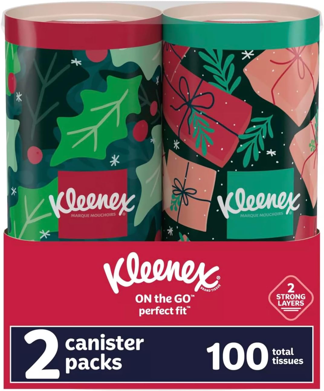 Amazon.com: Kleenex Holiday Limited Edition Perfect Fit Canister Facial ...
