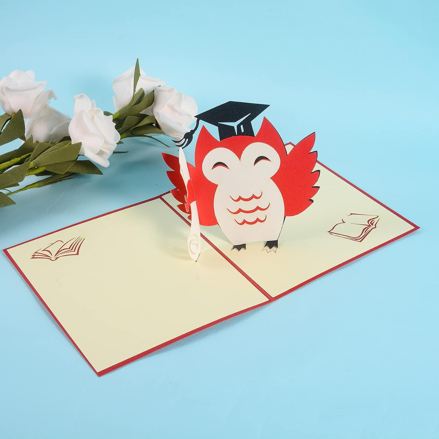 3D Pop Up Graduation Cards 2021 Hollow Owl Graduation Cap Happy ...