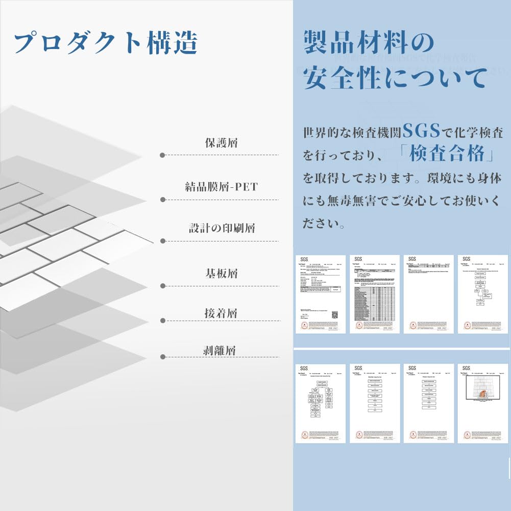 タイルシール リメイクシール 防水 タイ ル壁紙 白 トイレ キッチン 浴び室用 汚れ防止 リメイクシート カッティングシート タイル柄 ...