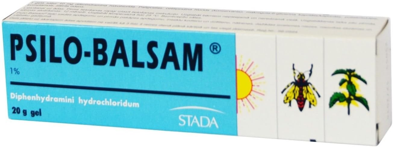 Amazon.com: Psilo-Balsam Gel 20g Sunburn Itching Eczema Varicella First ...