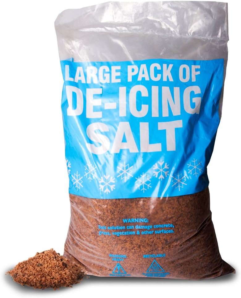 Brown Rock Salt/Grit for ice, snow, melting - 23kg Bag : Amazon.co.uk ...