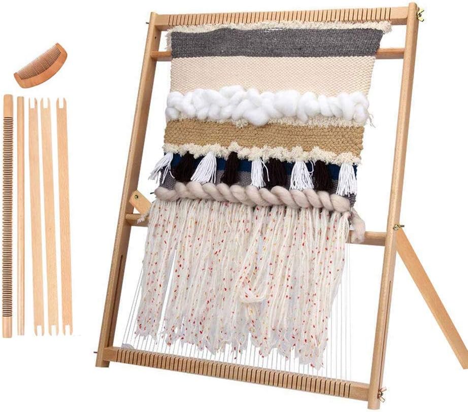 Amazon.com: MinCHI257 Weaving Loom with Stand 24" H x 21" W (Approx ...