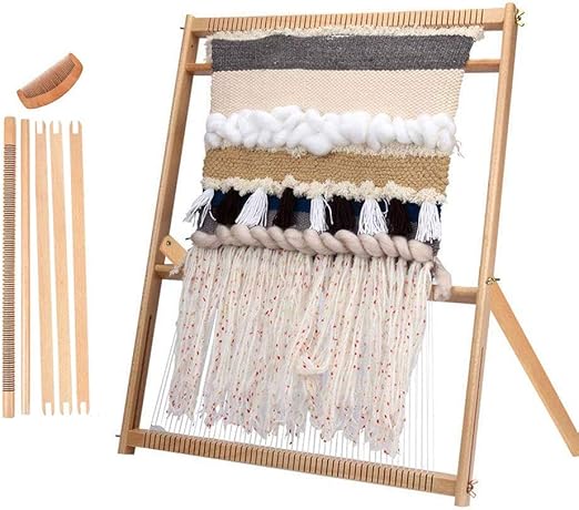 Amazon.com: MinCHI257 Weaving Loom with Stand 24" H x 21" W (Approx ...