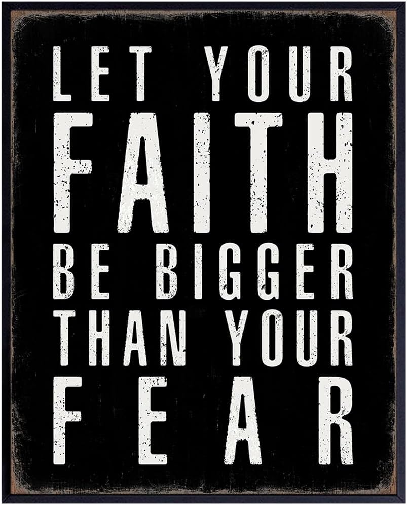 Amazon.com: Christian Art Inspirational Wall Decor - Bible Verse Wall ...