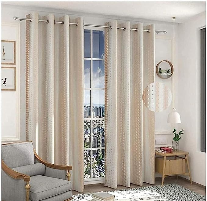 Buy Elegant 7 FEET Door Curtains Cream Online at Low Prices in India ...