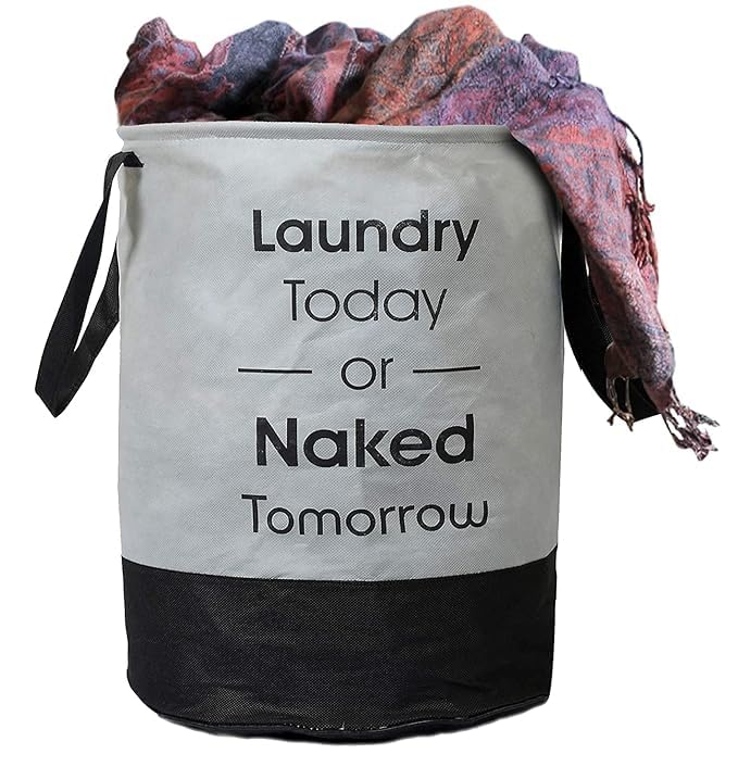 Non Woven Laundry Bag|Foldable Waterproof | Cloth Washing Bag (Grey ...