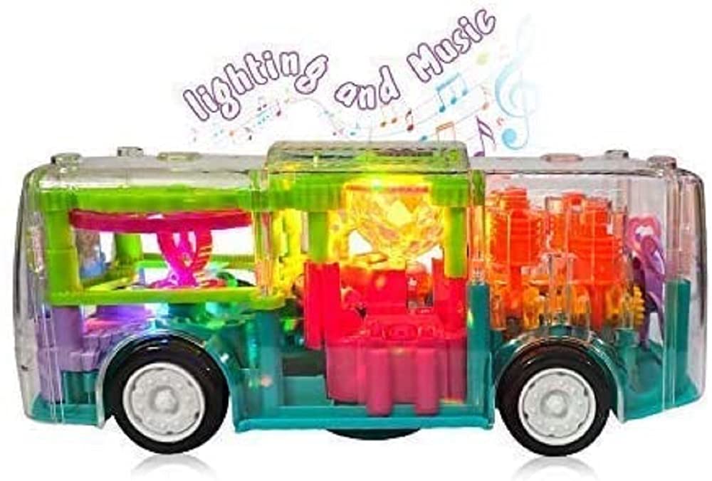Buy Romp And Role Musical Bus Toy for Kids, 3D Bus Toy with 360 Degree ...