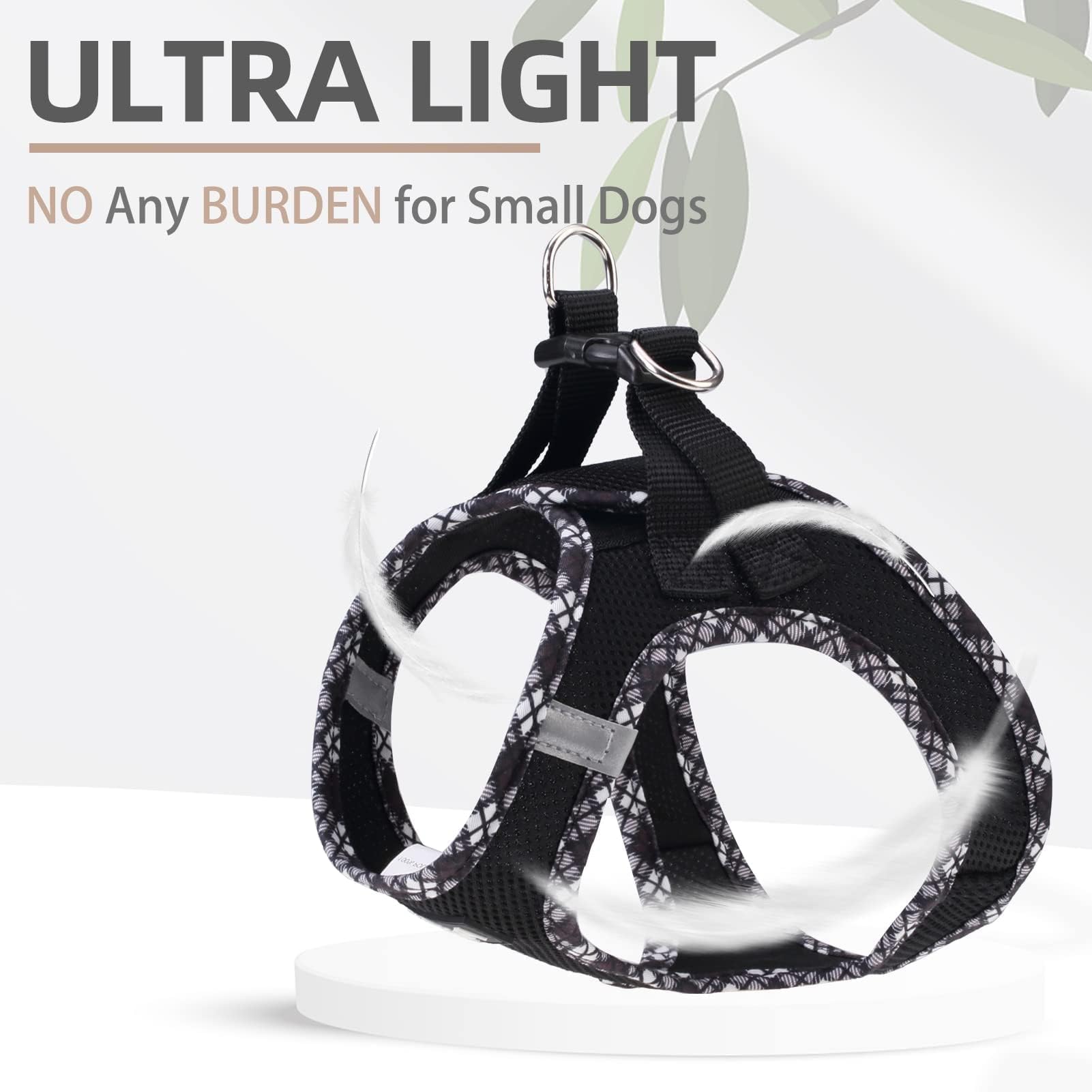 Snapklik.com : PUPTECK Dog Harness And Leash Set For Small Medium Dogs ...