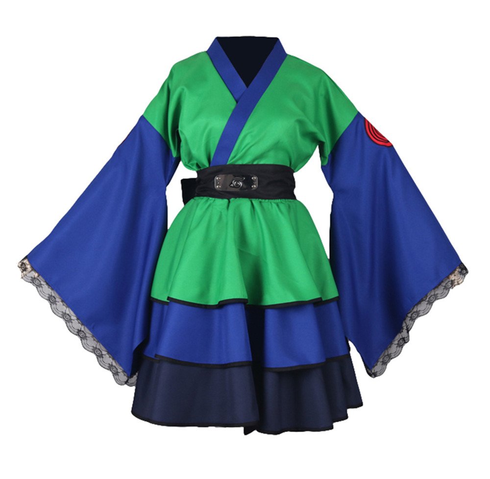Buy CLLMKL Naruto Hatake Kakashi Konoha Ninja Lolita Kimono Dress ...