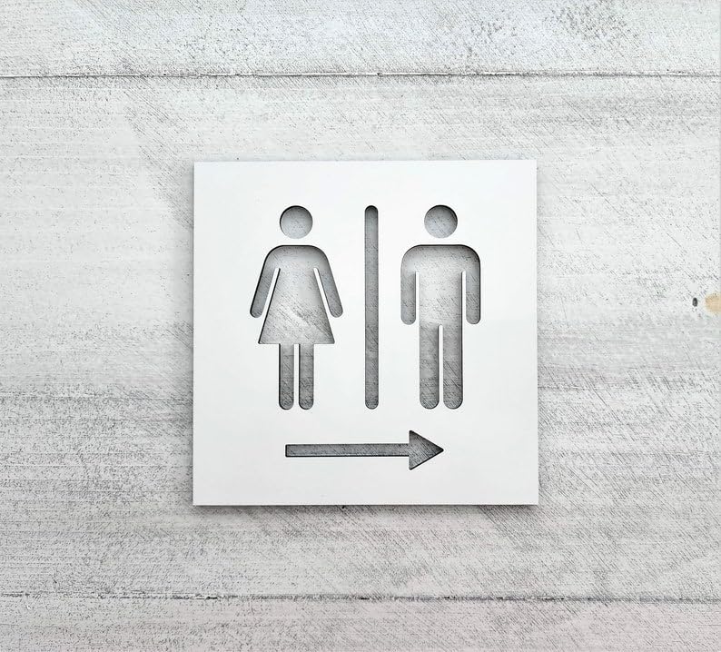 Bathroom Directional Signs
