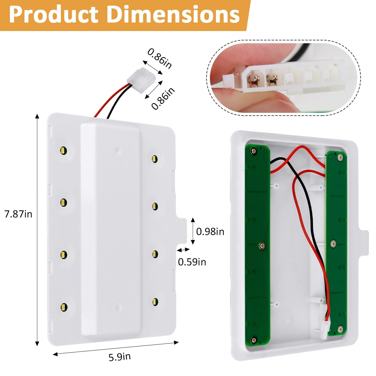 Snapklik.com : W11043011 Refrigerator LED Light Module Freezer Light ...
