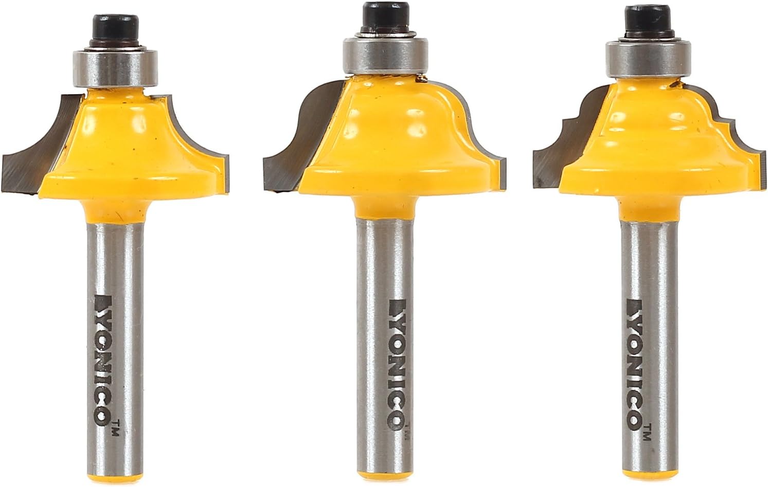 Magnate 3453 Classic Double Round Over Router Bits - 1/4" Radius; 1/4 ...