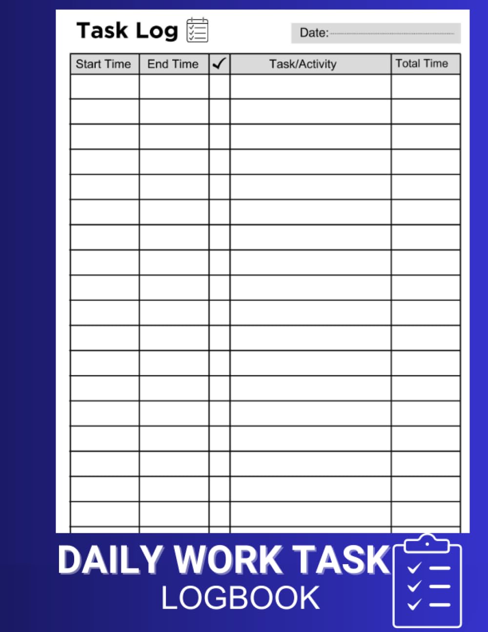 Amazon.com: Daily Work Task Log Book: for managing employee and ...