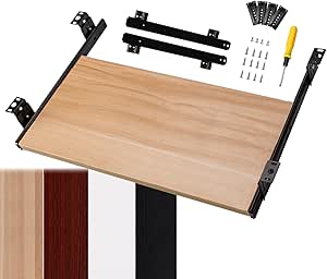 Amazon.com: Ergonomic Desk Extender Keyboard Tray Sliding Keyboard ...