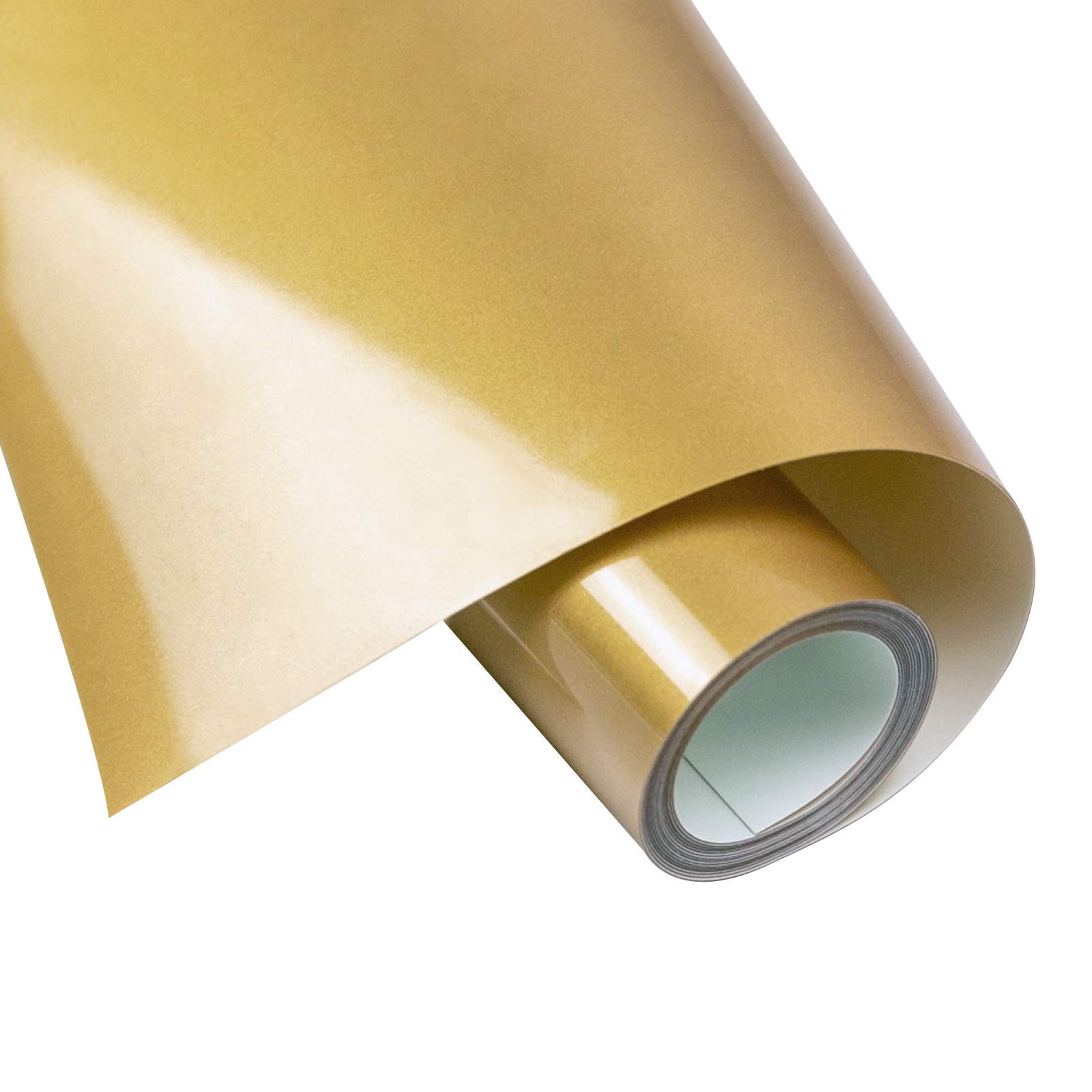Heat Transfer Vinyl Gold HTV Vinyl Roll - 12" x 5ft Gold Iron on Vinyl ...
