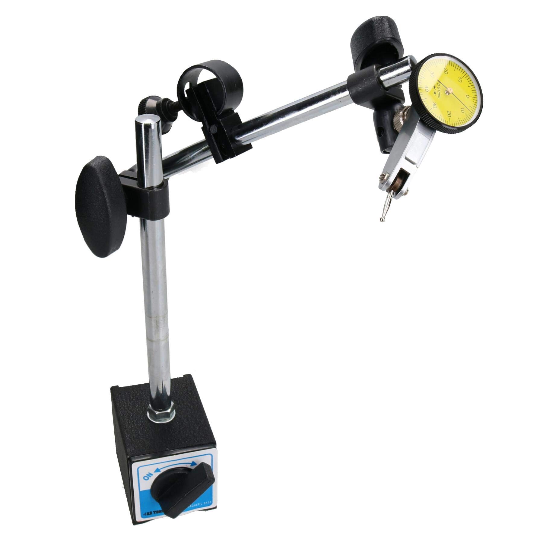 AB Tools Lever Type Metric Dial Test Indicator & Magnetic Base Stand ...