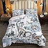 Amazon.com: Erosebridal Kids Dinosaur Comforter Set,Dino Palm Tree Bedding Set King Size for ...