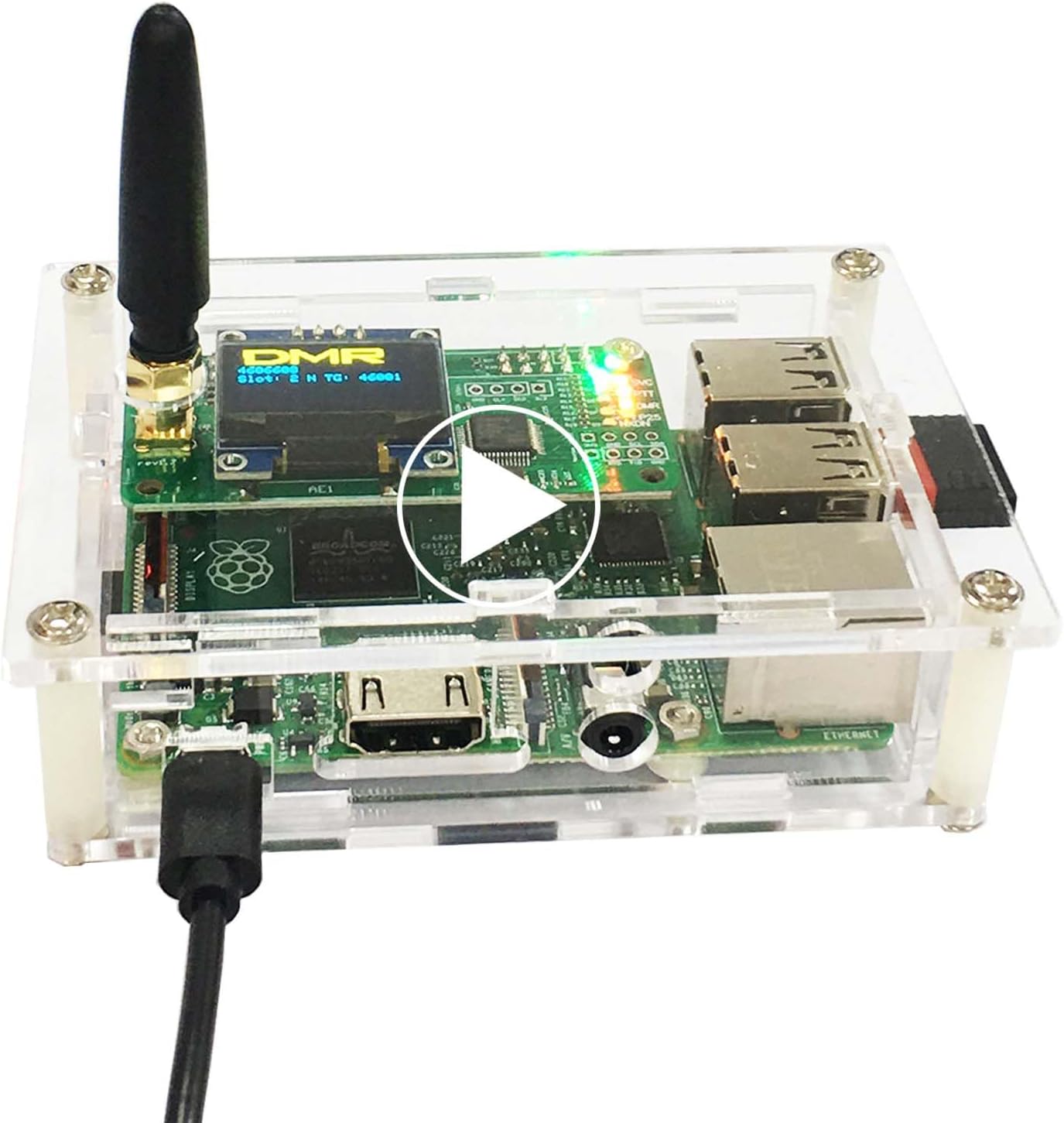 Amazon.com: All-New DMR Hotspot Ethernet Port Assembled Radio Station WiFi Voice Modem Support ...