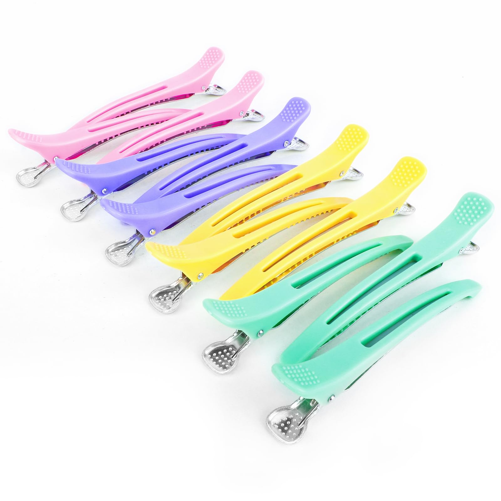 Amazon.com : Combetter 12Pcs Neon Hair Clips, Alligator Clips for ...