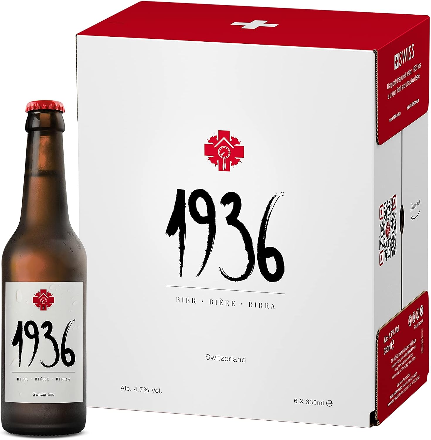 1936 Bière Premium Lager from the Heart of the Swiss Alps Gift Set 4.7% ...
