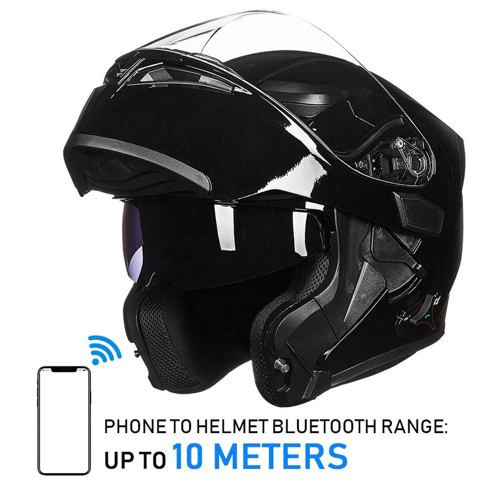 Snapklik.com : ILM Bluetooth Motorcycle Helmet Modular Flip Up Full ...
