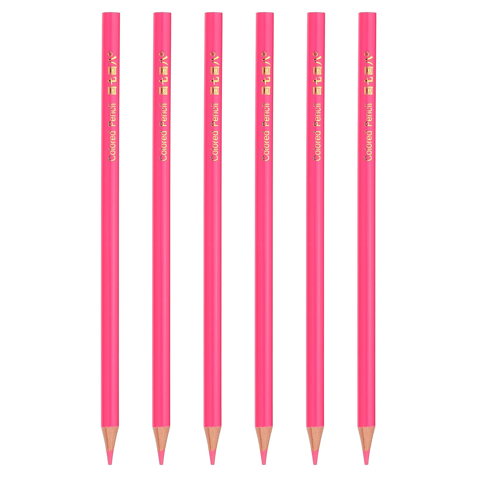 Amazon.com : PATIKIL Pink Colored Pencils Set,6 Pcs Oil Color Pencils ...