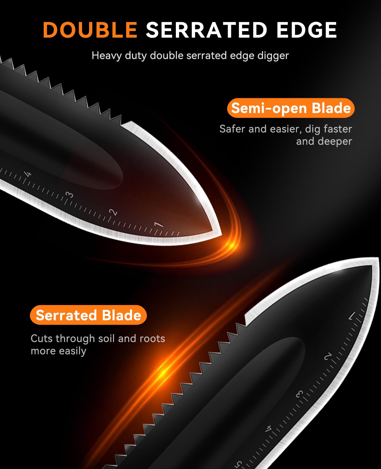 Snapklik.com : SUNPOW Metal Detector Shovel Digging Tools - Heavy Duty ...