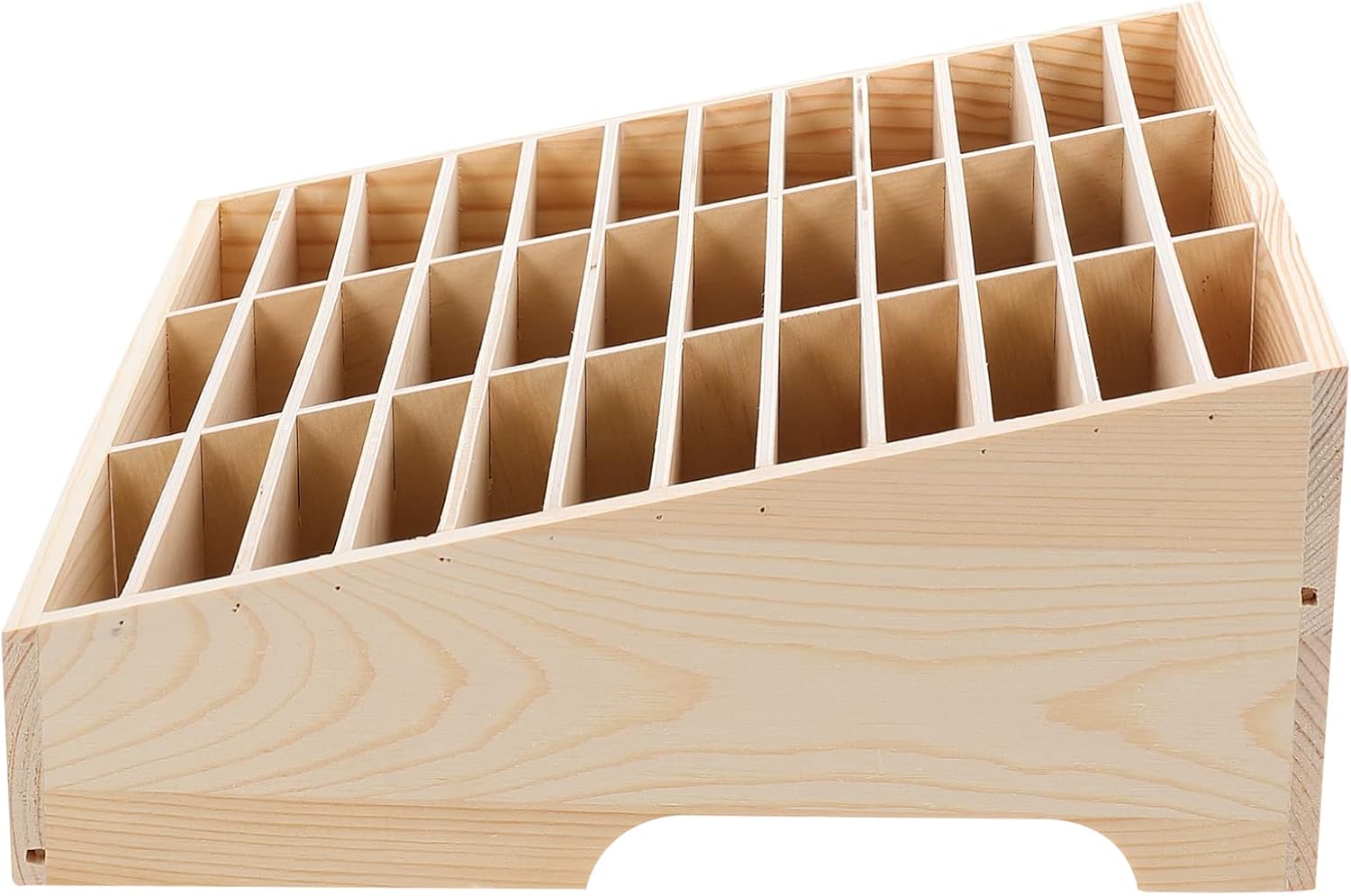 Amazon.com: 36- Grid Wooden Cell Phone Holder Mobile Phone Desktop ...