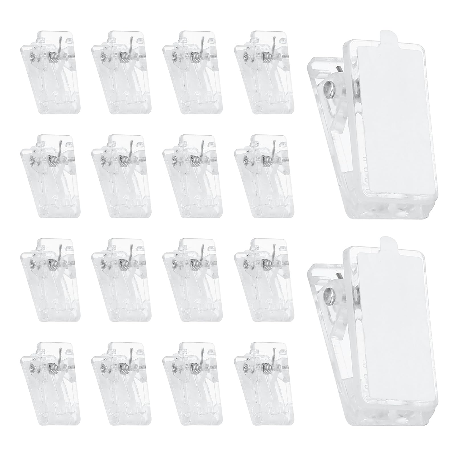 Amazon.com : PATIKIL Self Adhesive Clips, 100 Pcs Plastic Mini ...