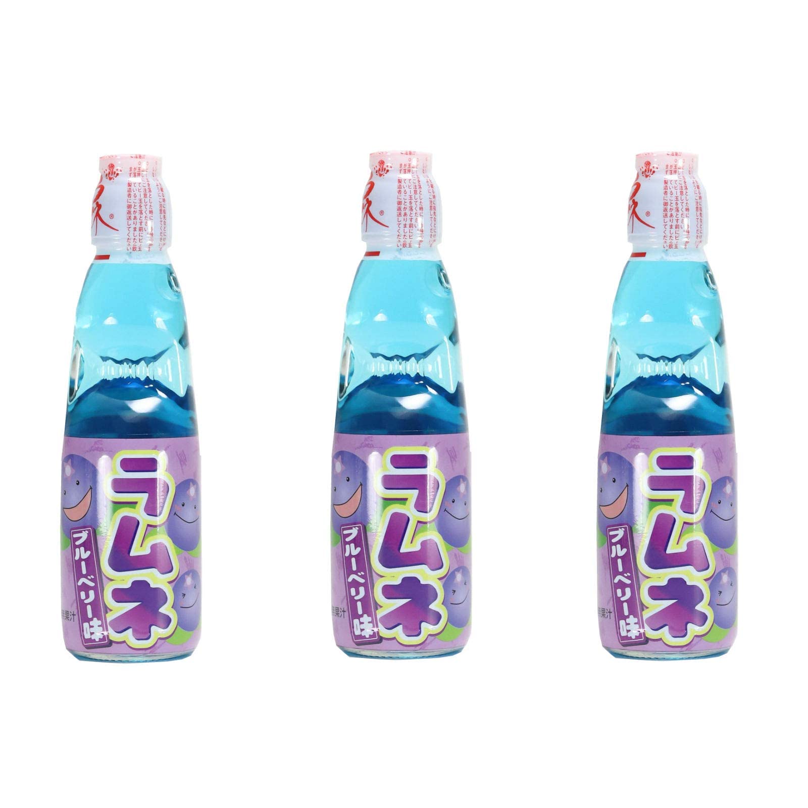 Hatakosen Ramune Blueberry, 200 ml (3 Bottles) : Amazon.co.uk: Grocery