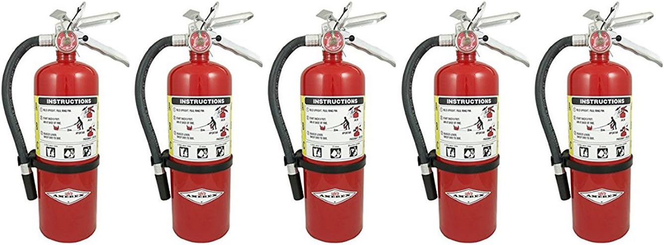 Amerex B456 Wall Mount ABC Dry 10 lb. Fire Extinguisher - Set of 4 ...