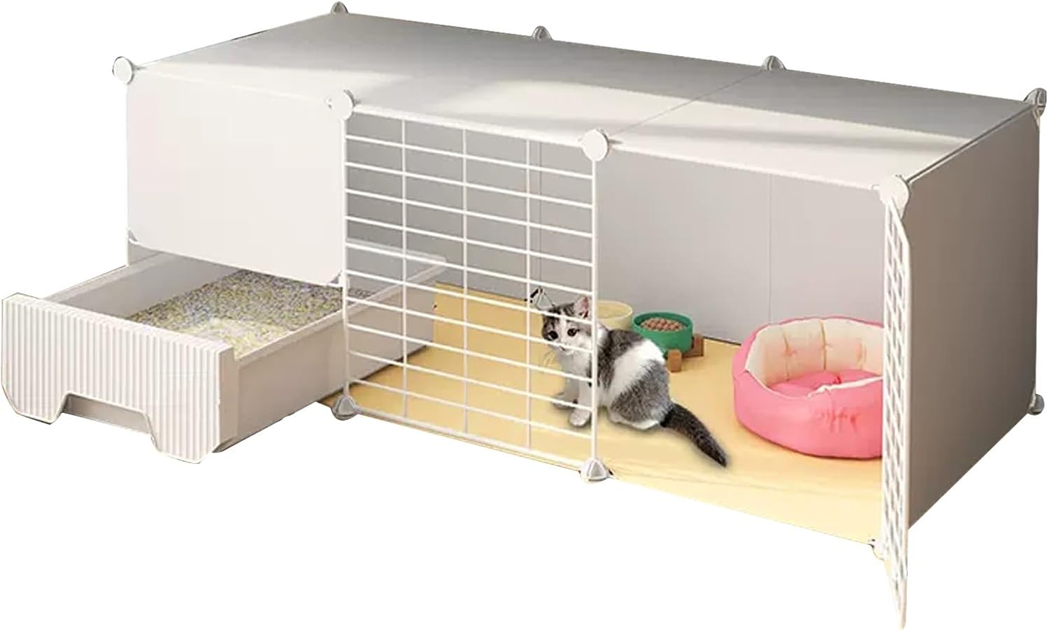 Amazon.com : Cat Cages Indoor with Litter Box, Catio Outdoor Cat ...