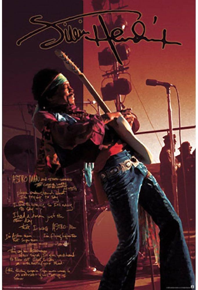 Amazon.com: JIMI HENDRIX LYRICS POSTER 24" X 36" #24400: Prints: Home ...