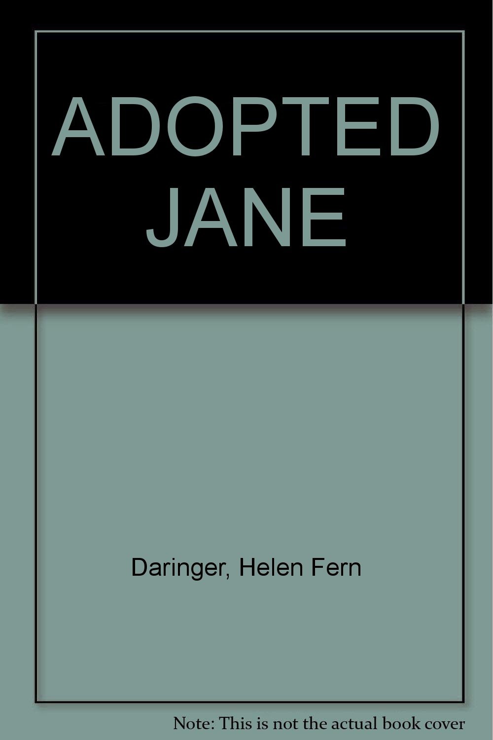 Adopted Jane: Helen F. Daringer: Amazon.com: Books