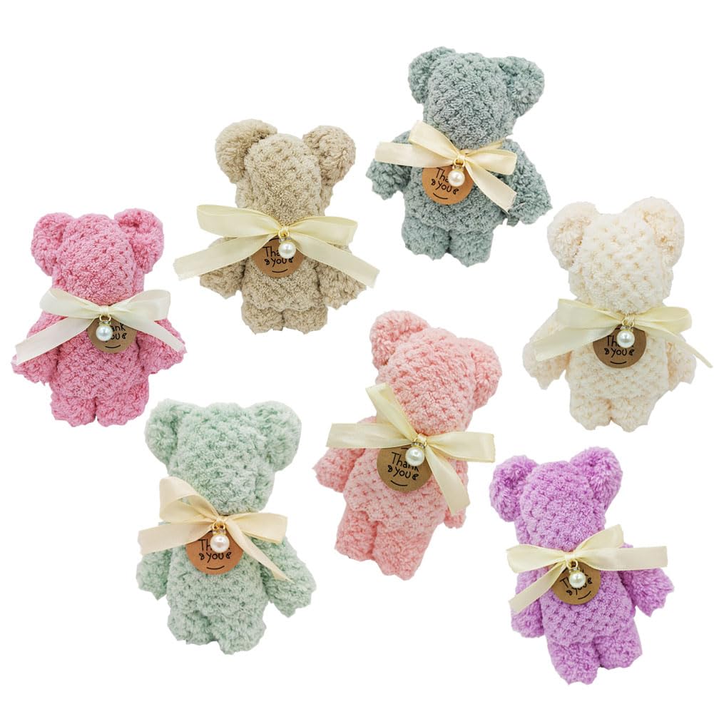 Amazon｜TUYOBI ハンカチ プチギフト 退職 お礼 20個セット ハンドタオル ベアー ラッピング済 プレゼント 異動 お配り ミニタオル 粗品 景品 お返し 感謝 結婚式 退院 お ...