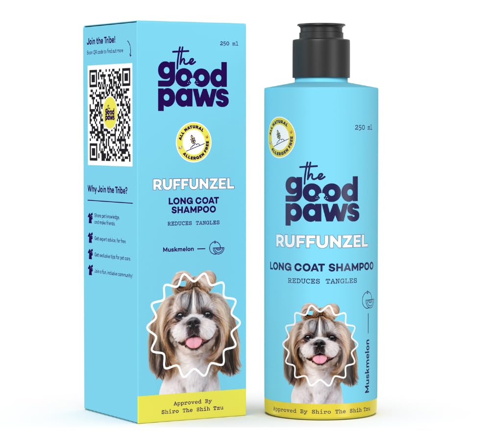 The Good Paws Ruffunzel Long Coat Shampoo and Conditioner, Dog Shampoo ...