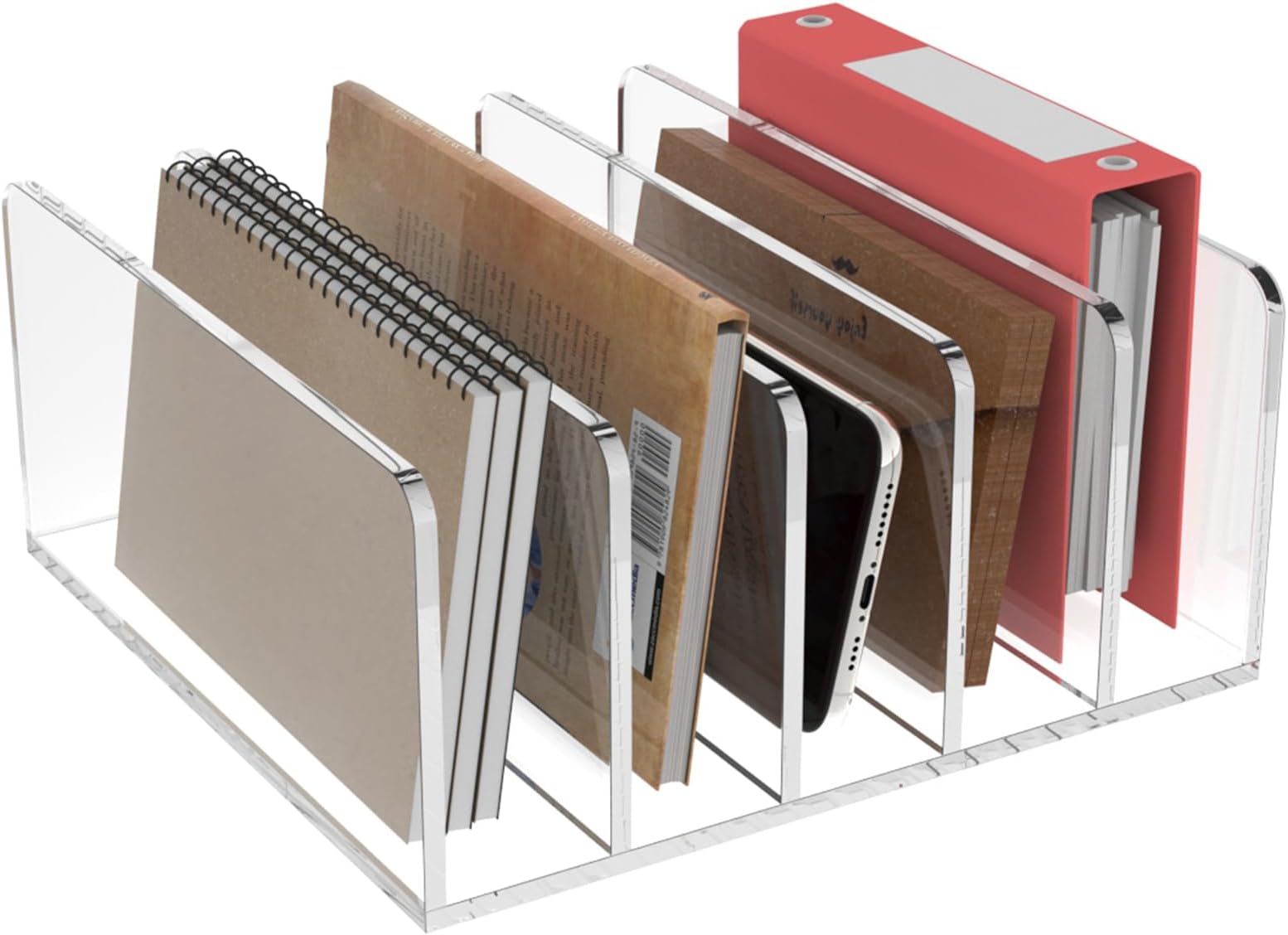 Amazon.com : GVPIPYS Mail Holder, 5 Compartment Desktop Mail Organizer ...