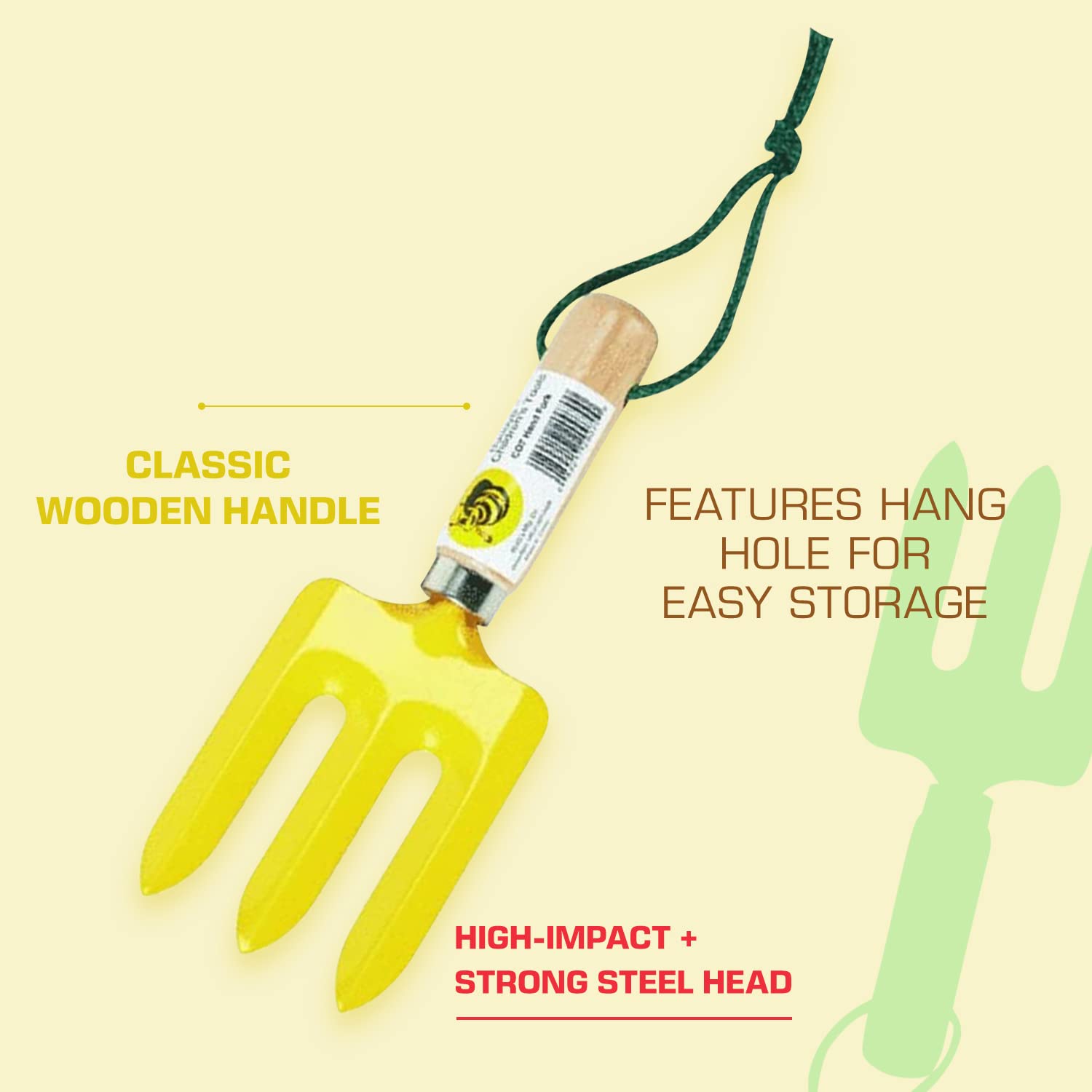 Snapklik.com : Rugg Kids Garden Hand Fork, Mini Steel Digging Tool
