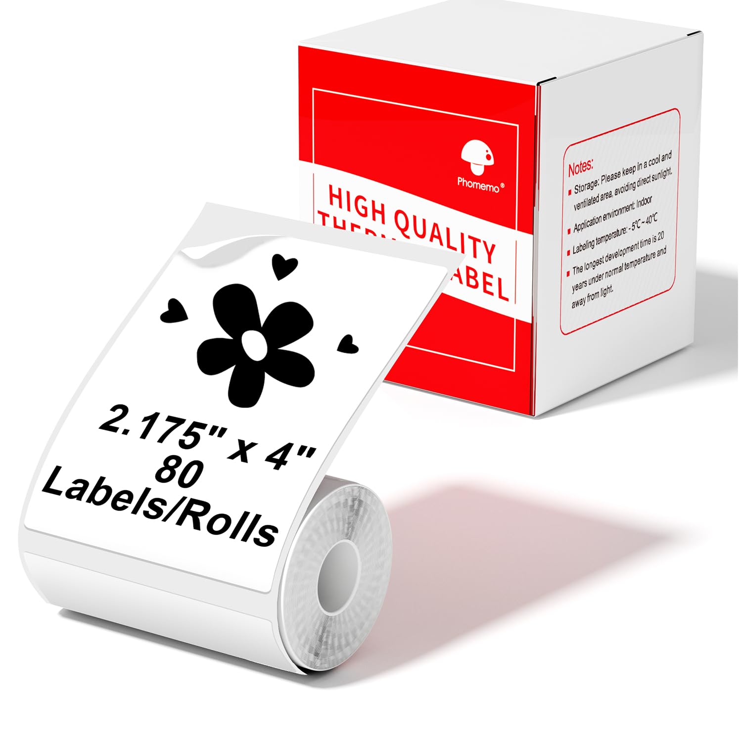 Snapklik.com : Phomemo Thermal Sticker Label Paper, Compatible