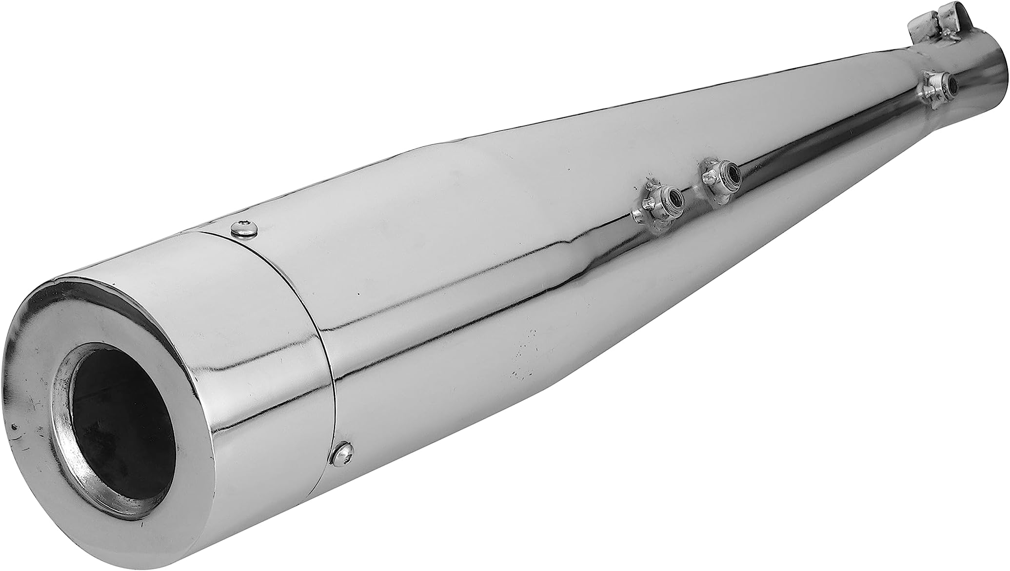 WORDZ Cobra silencer Glasswool Chrome Exhaust for Bike Bullet Classic ...