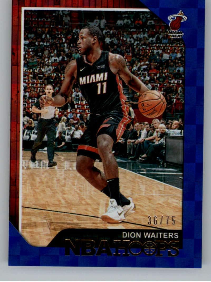 Amazon.com: 2018-19 NBA Hoops Blue Checkerboard #177 Dion Waiters SER ...