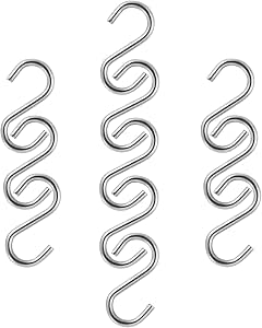 Amazon.com: 200Pcs Mini S Hook 1 Inch Small Stainless Steel Hanger ...