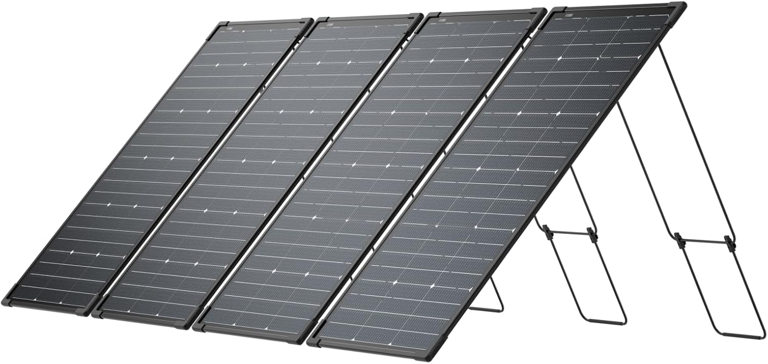 Amazon.com: EF ECOFLOW 4PCS 125W Solar Panels, 500W Bifacial Rigid ...