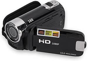 Amazon.com : 1080P FHD Vlogging Camcorder with 16X Zoom and 2.7" LCD ...